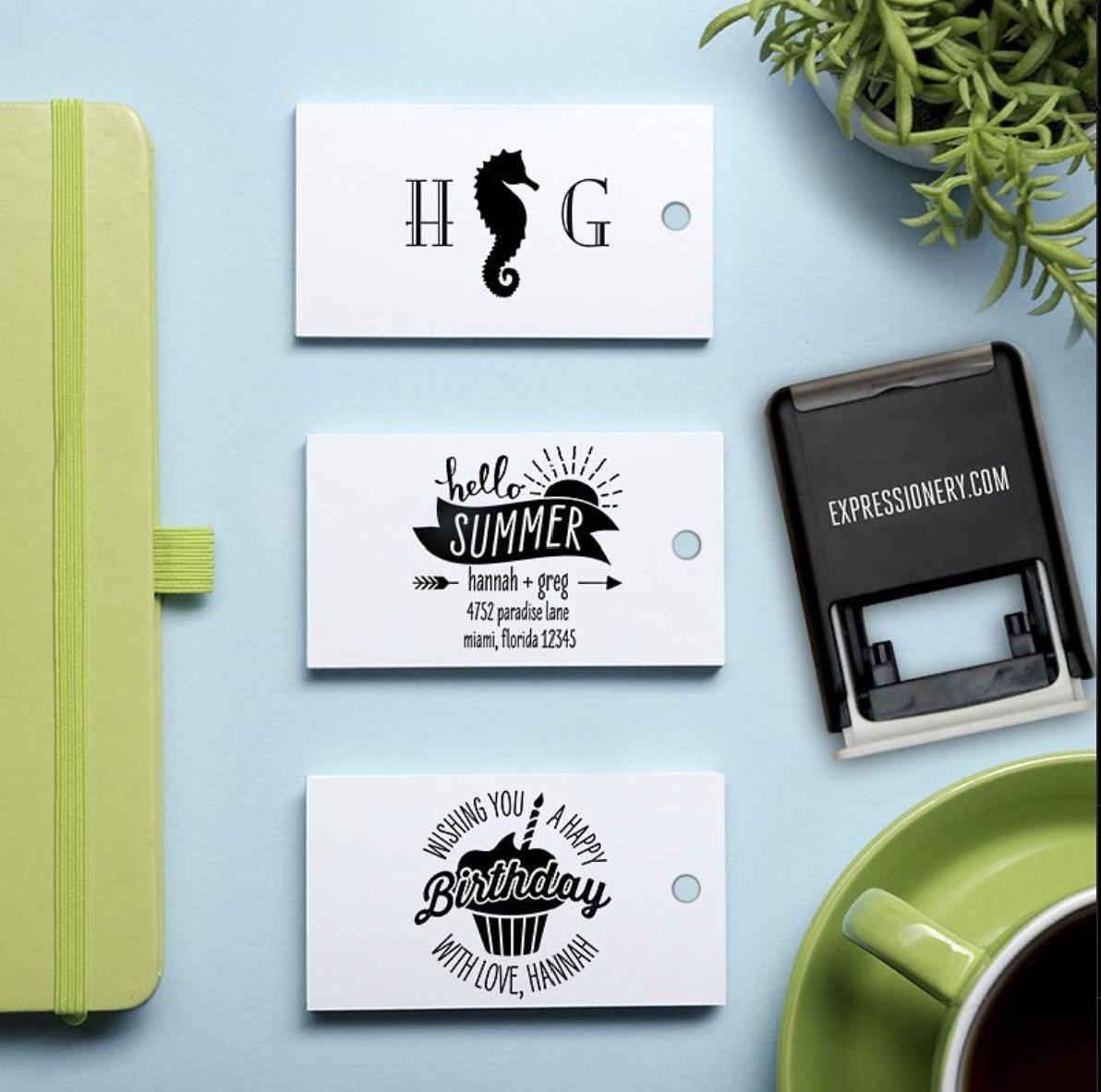 Custom Self-inking Stamp, Personalized Stamp for Branding, Packaging ...