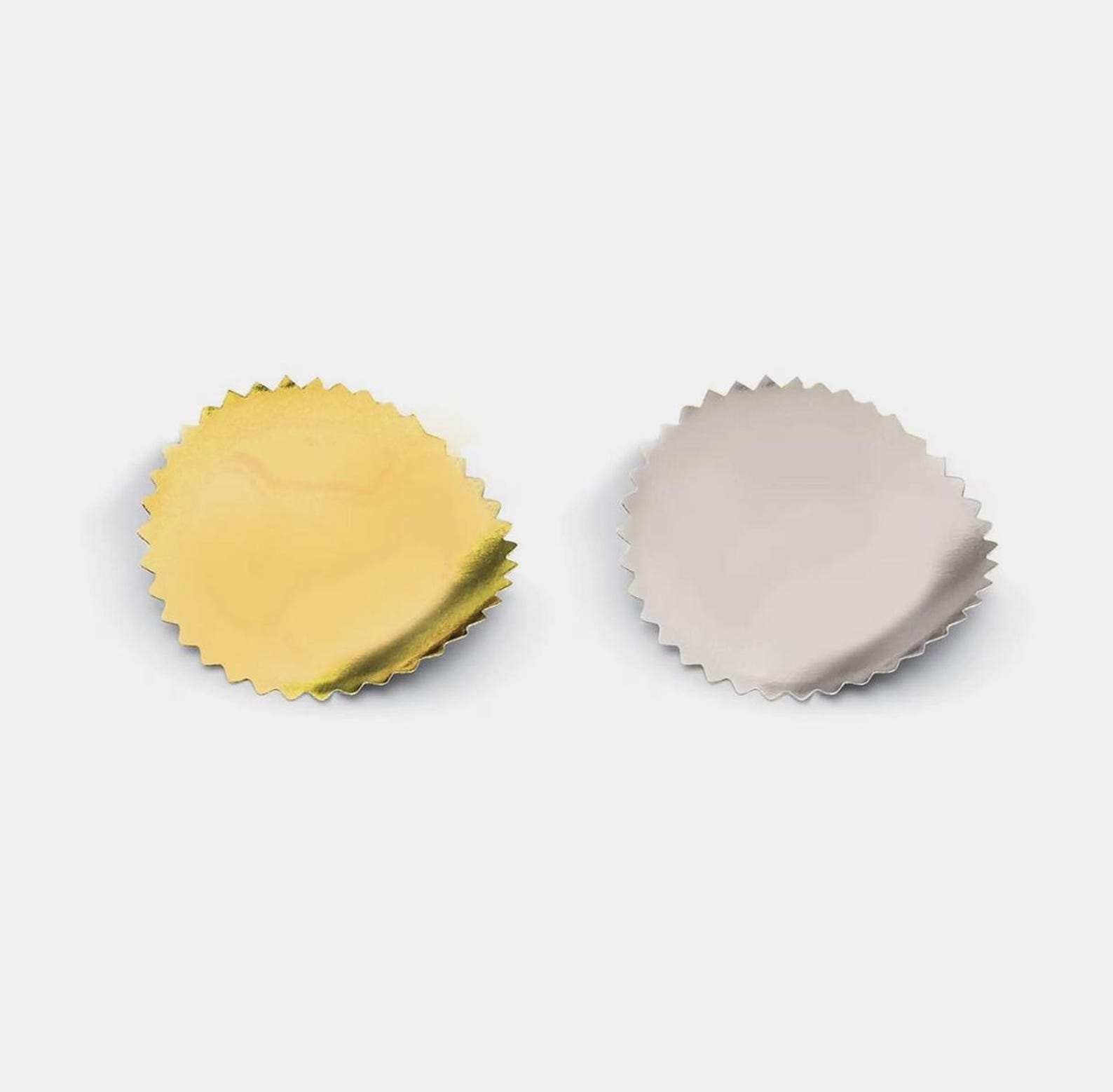 Gold and Silver Embossing Wafers for Invitations & Envelopes, Foil ...
