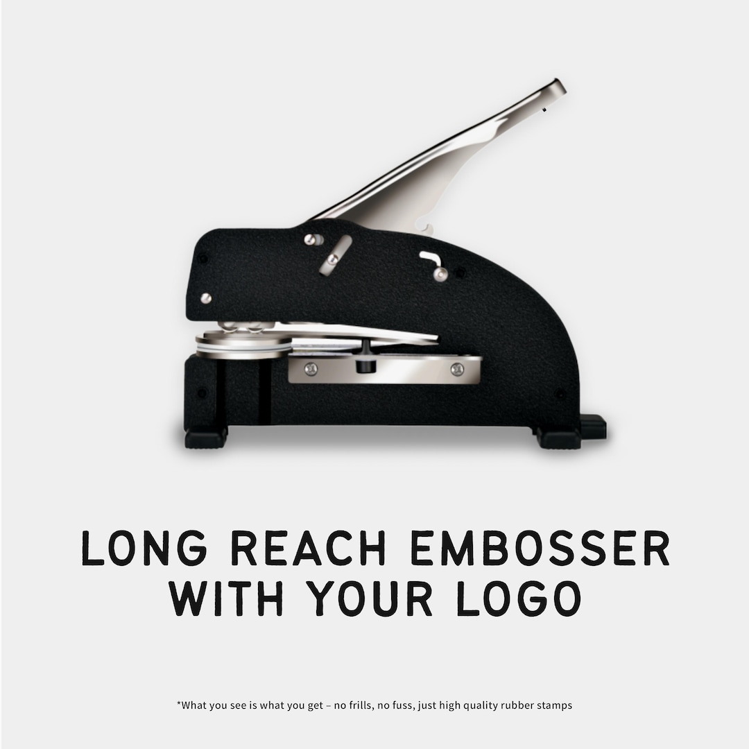 Custom Long Reach Logo Embosser for Paper, Stationery & Wedding ...