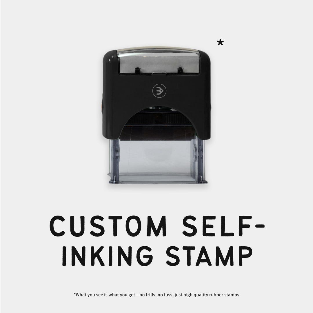 Custom Self-inking Stamp, Personalized Stamp for Branding, Packaging ...
