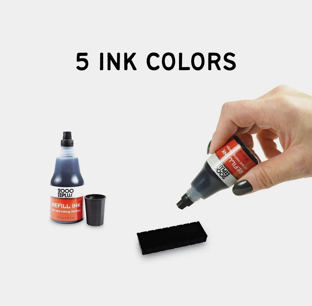 Endorsement Ink Refill - Self-inking & Rubber Stamp Pads (1 Oz) - Etsy