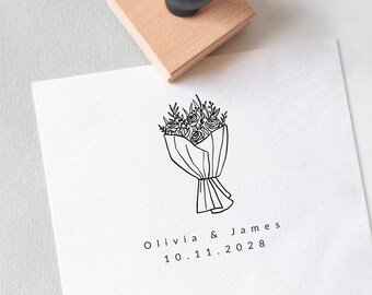 Wedding Logo Stamp. Wedding Name Stamp, Custom Wedding Gift Stamp ...