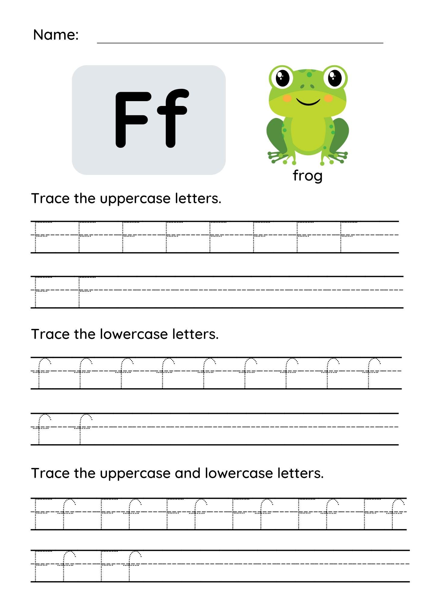 Adorable Animal Alphabet Letter Tracing Worksheets A to Z Printable ...