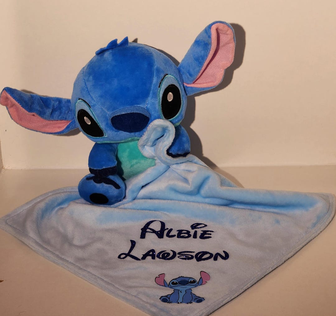 Personalised Character Baby Comforter: Stitch Snuggle Blankie - Etsy