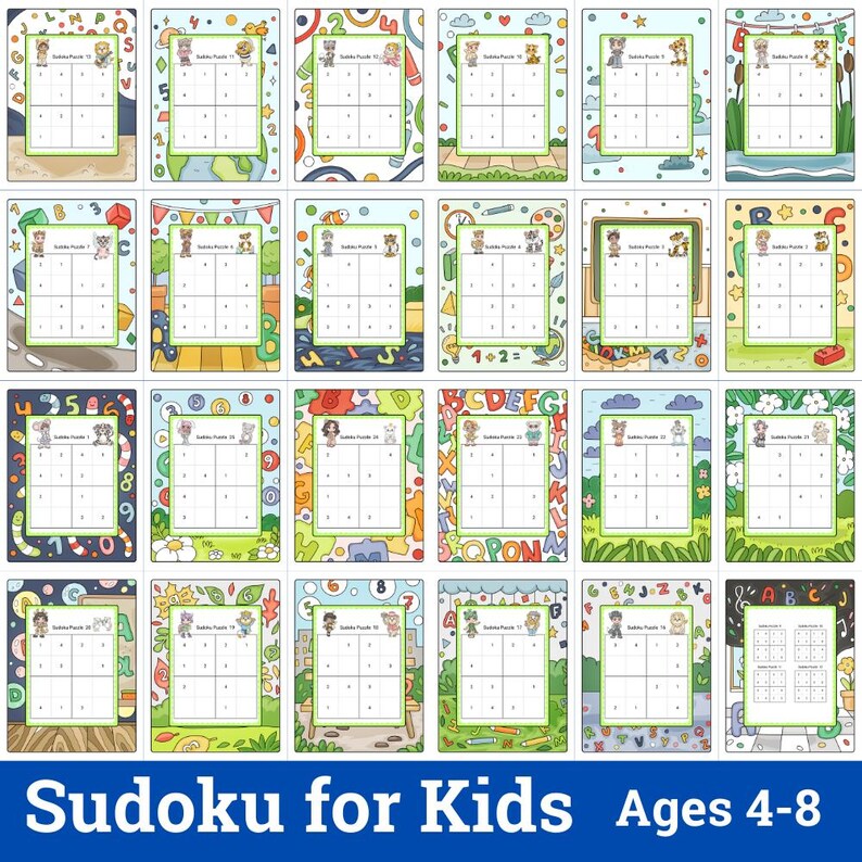 Digital Sudoku for Kids Ages 4-8 - Etsy