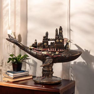 Steampunk Galactic Whale Statue Deep Sea Mechanical Fish Ornament ...