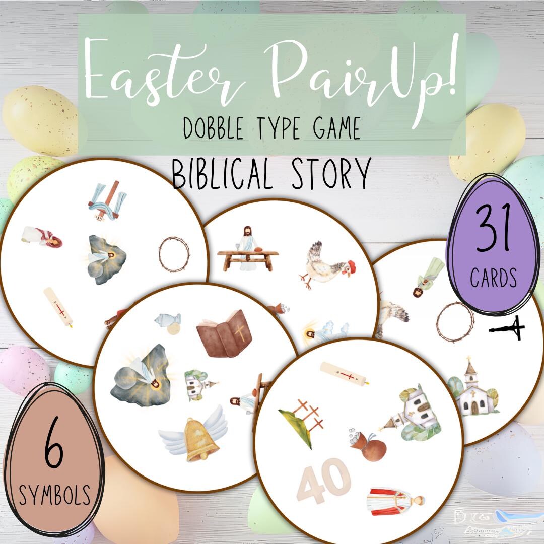 Catholic Easter Dobble Type Game - Etsy