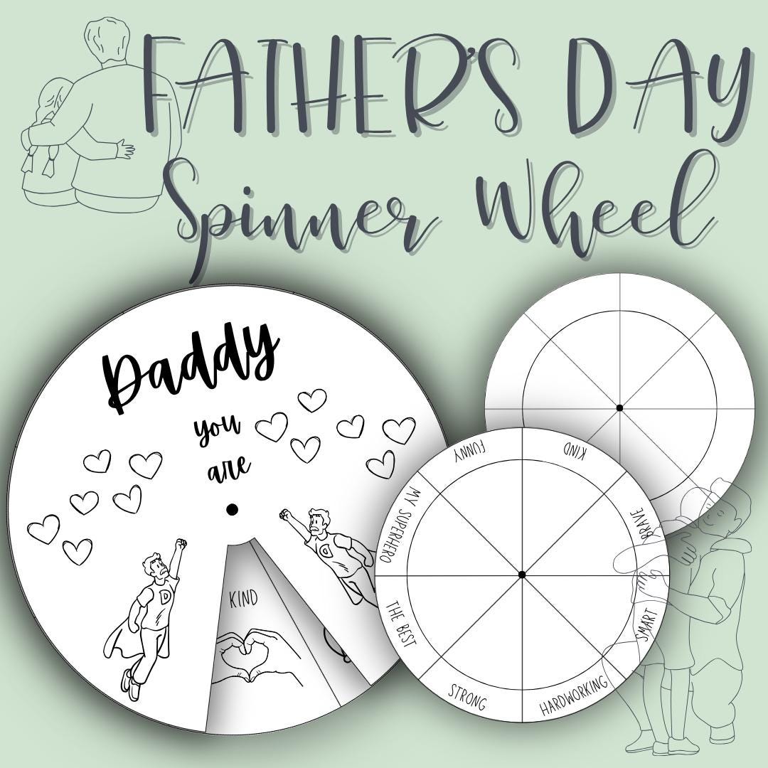 Father's Day Spinner Wheel - Etsy