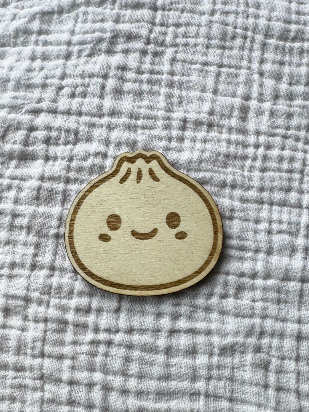 Dumpling Party Favor (wood). This Happy Bao Bun is Cute for Any ...