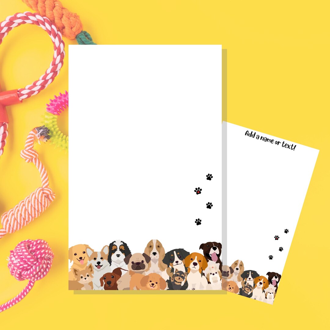 Custom Notepads | Dogs Cute Pets | Personalized Note Pads for Gifts ...