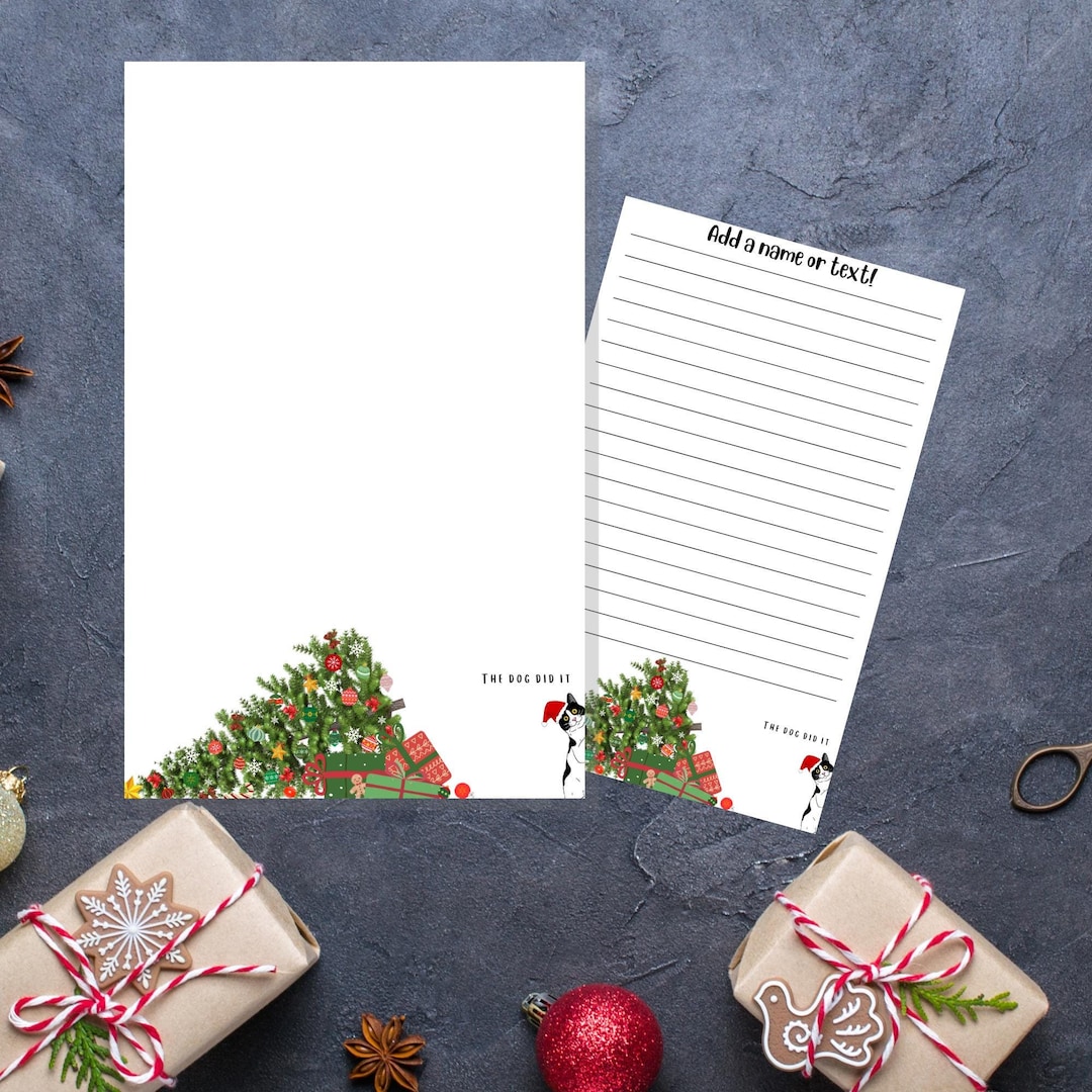 Custom Notepads Holiday, Christmas, Cat Personalized Note Pads for ...