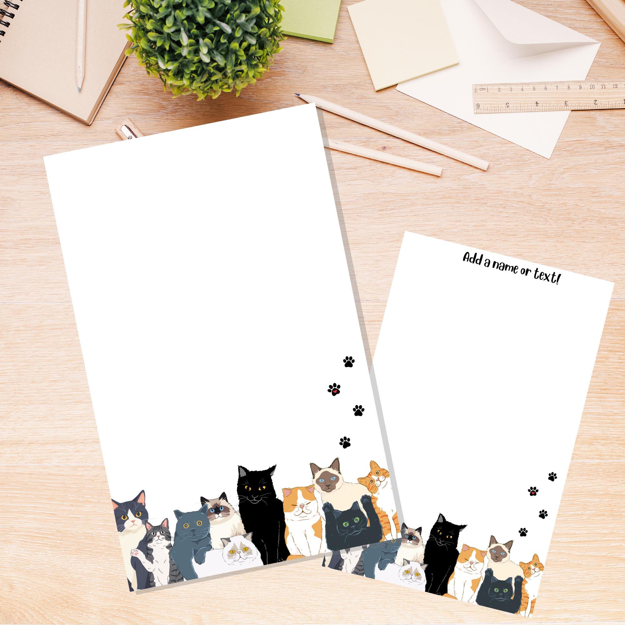 Custom Notepads | Cats Cute Pets | Personalized Note Pads for Gifts ...