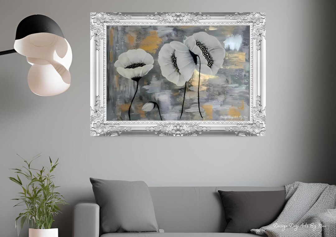 Self-painted and Digitized, Poster, Canvas, Living Room, Decoration ...