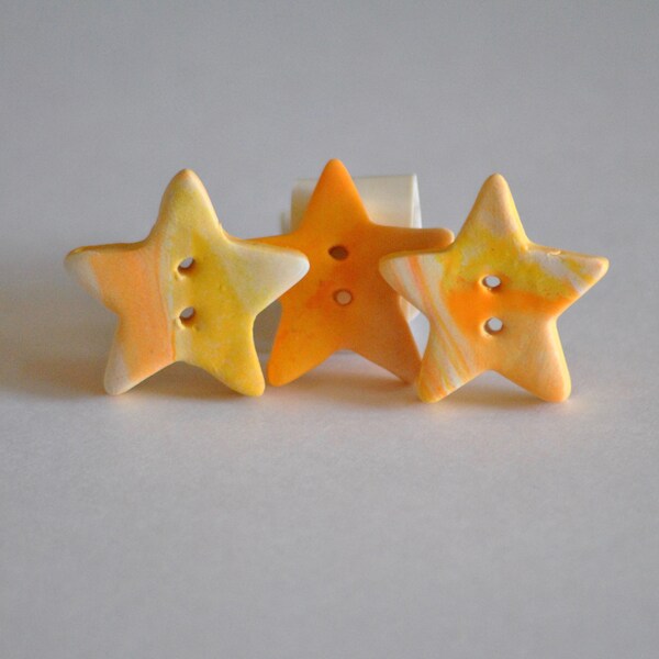 Star Buttons - Etsy