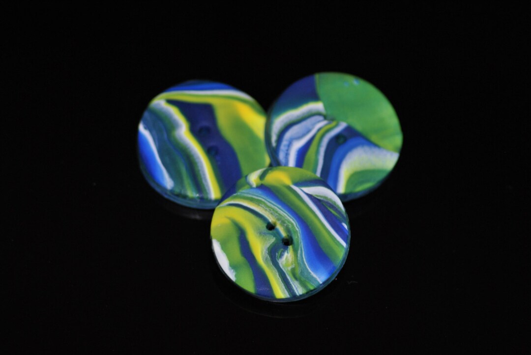 Starry Starry Night Buttons - Set of 3 - Etsy