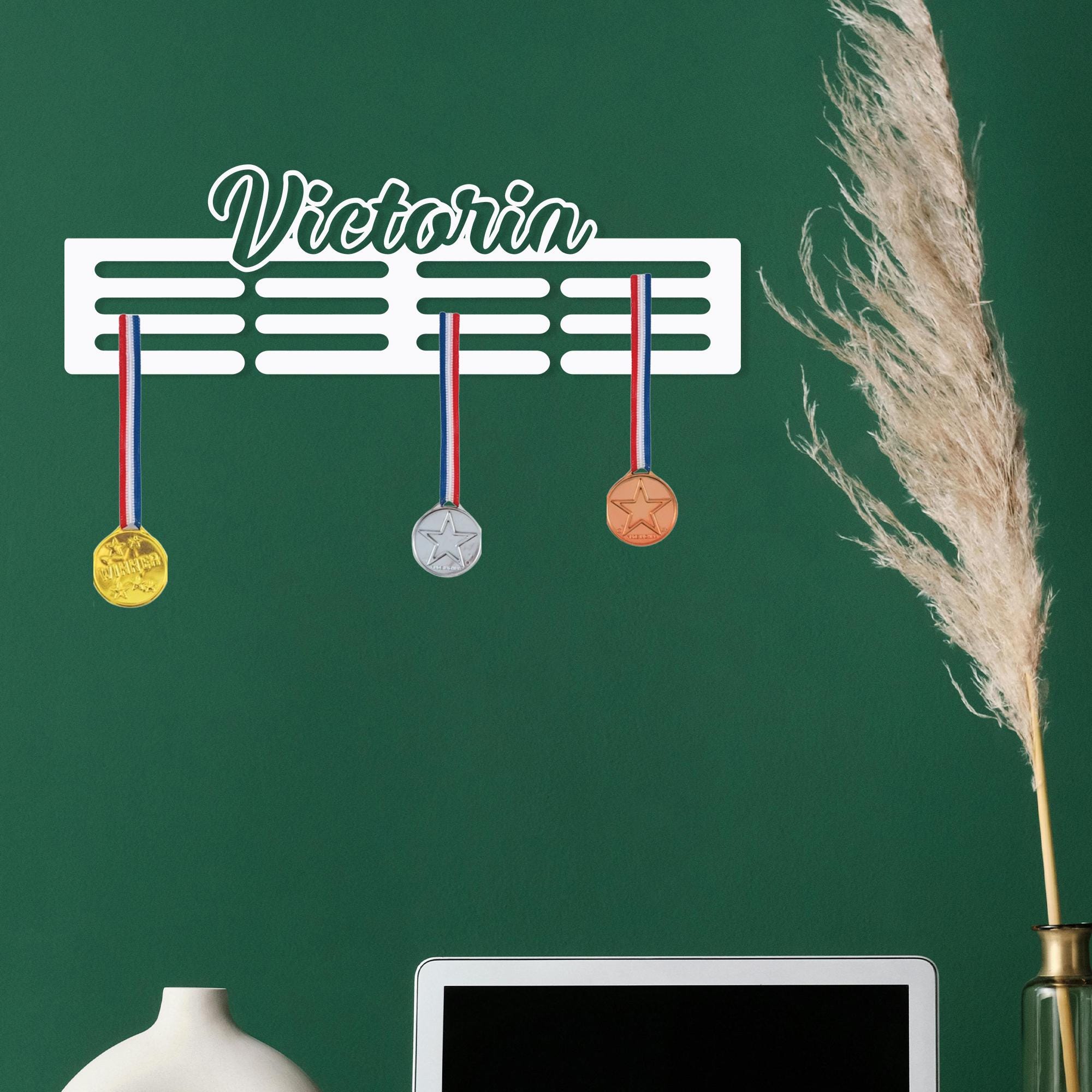Personalized Medal Holder, Custom Medal Display Rack for Awards, 12 ...