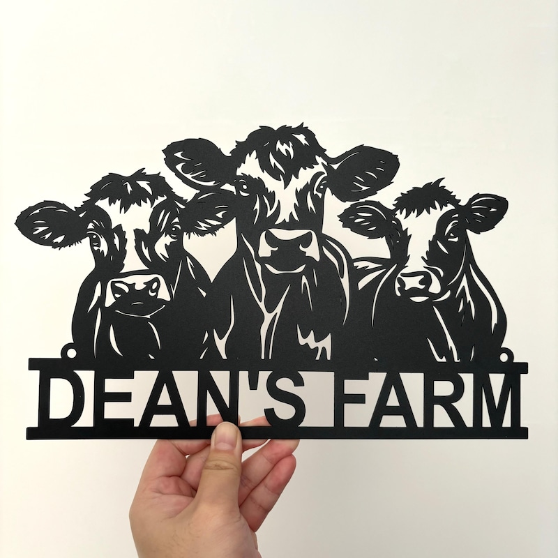 Metal Cow Sign - Etsy