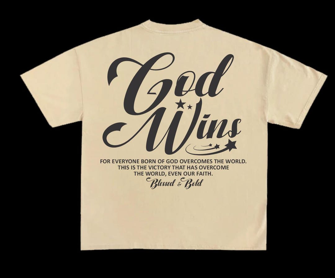 God Wins Christian Faith Typography PNG | Religious Quote Design ...