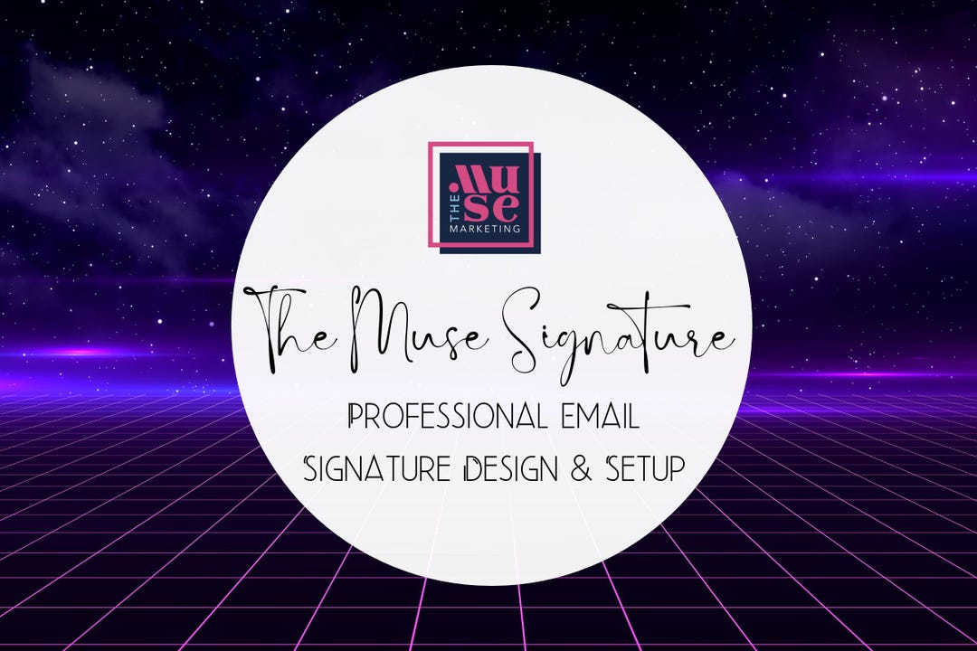 The Muse Signature | Professional Email Signature Design & Setup - Etsy