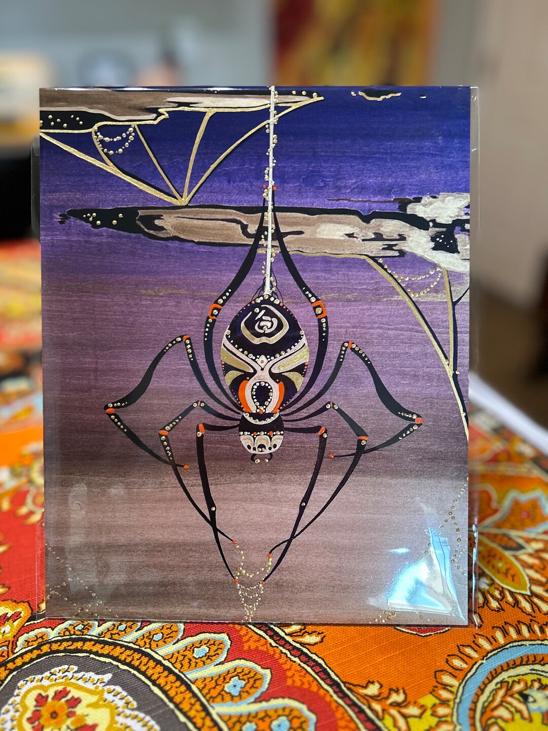 Spider Magic Hand Painted Print - Etsy