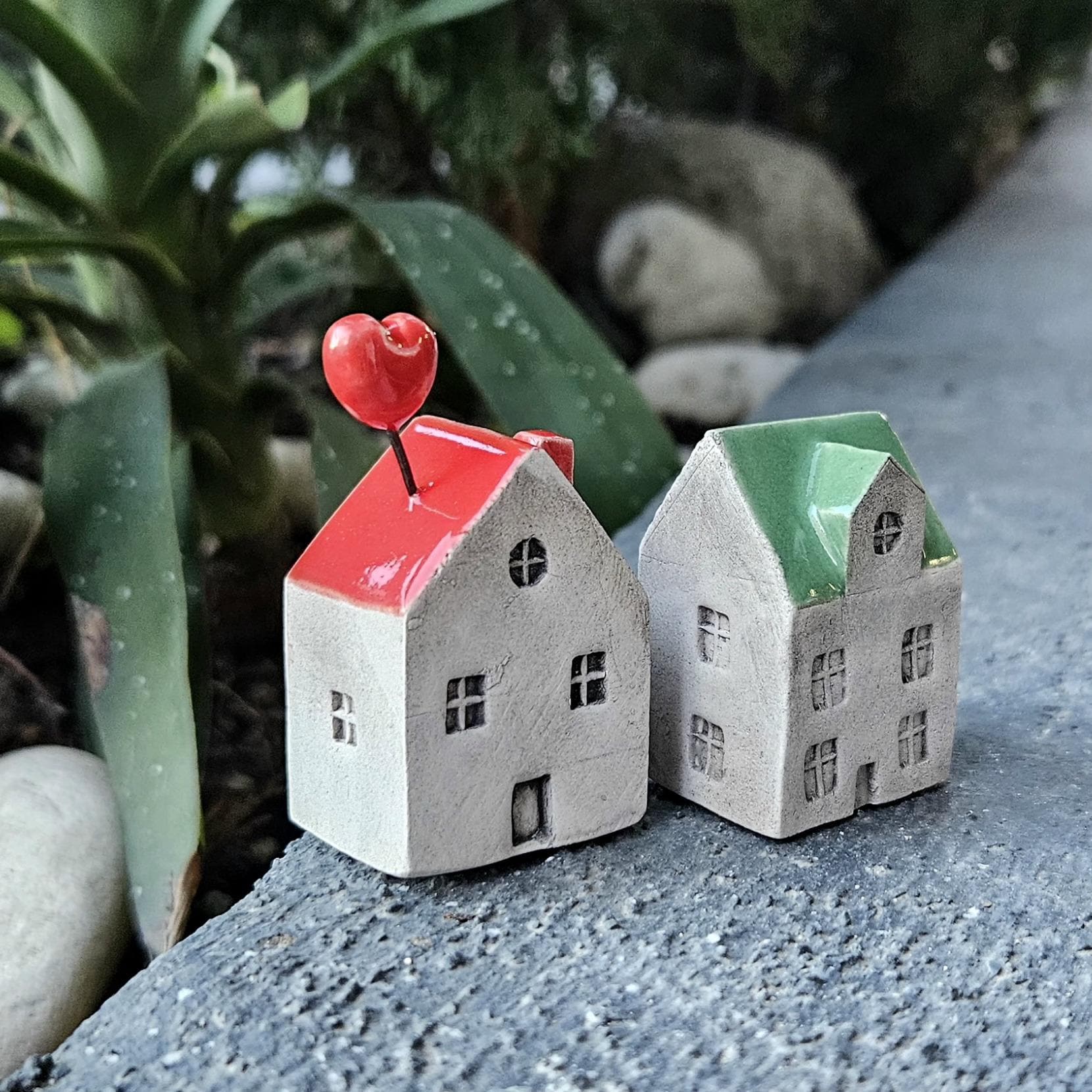 Handmade Miniature Ceramic House: Whimsical Home Decor - Etsy