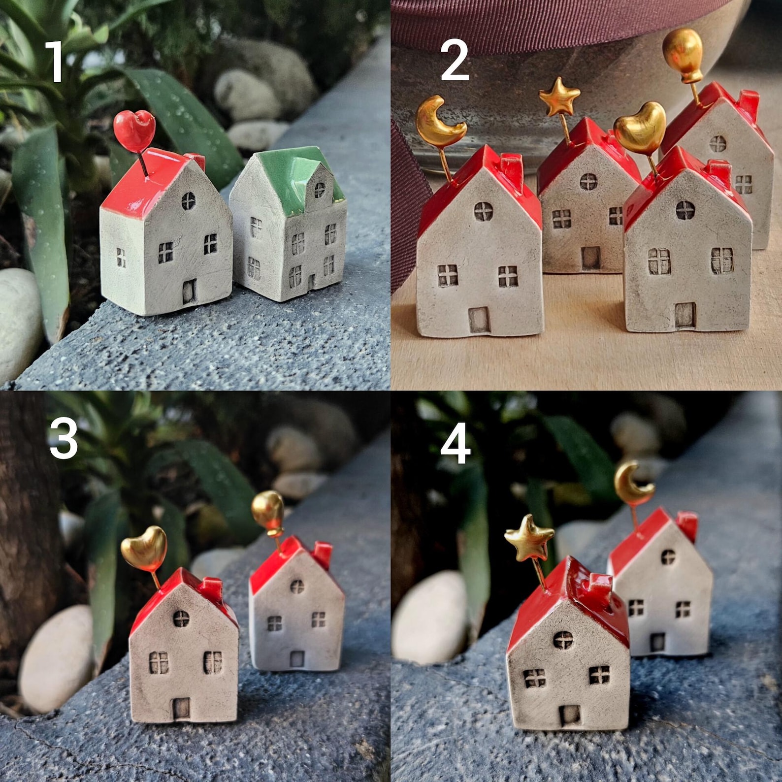 Handmade Miniature Ceramic House: Whimsical Home Decor - Etsy