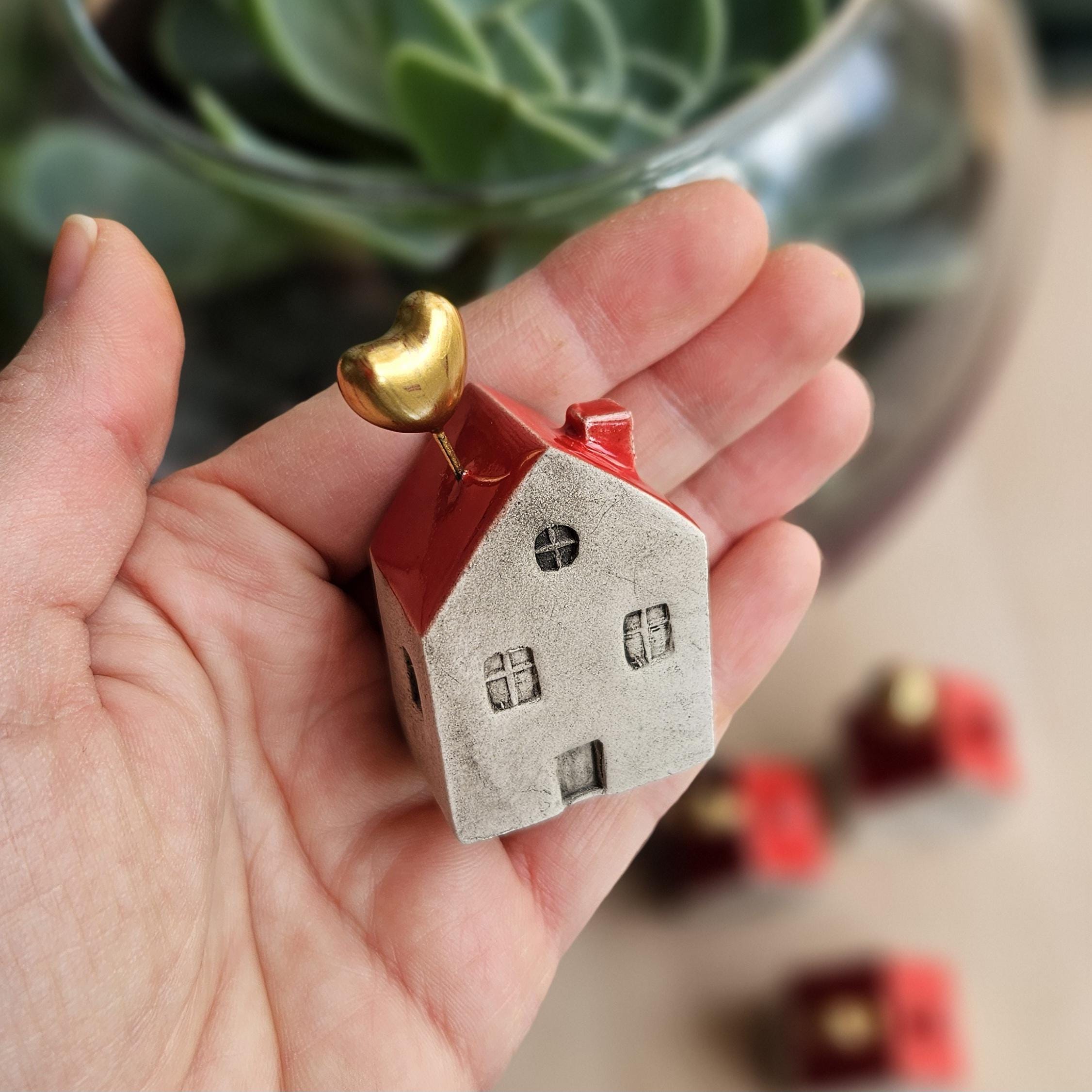 Handmade Miniature Ceramic House: Whimsical Home Decor - Etsy