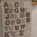 ABC Sign, Alphabet Learning Chart, Natural Fabric Poster, Classroom ...