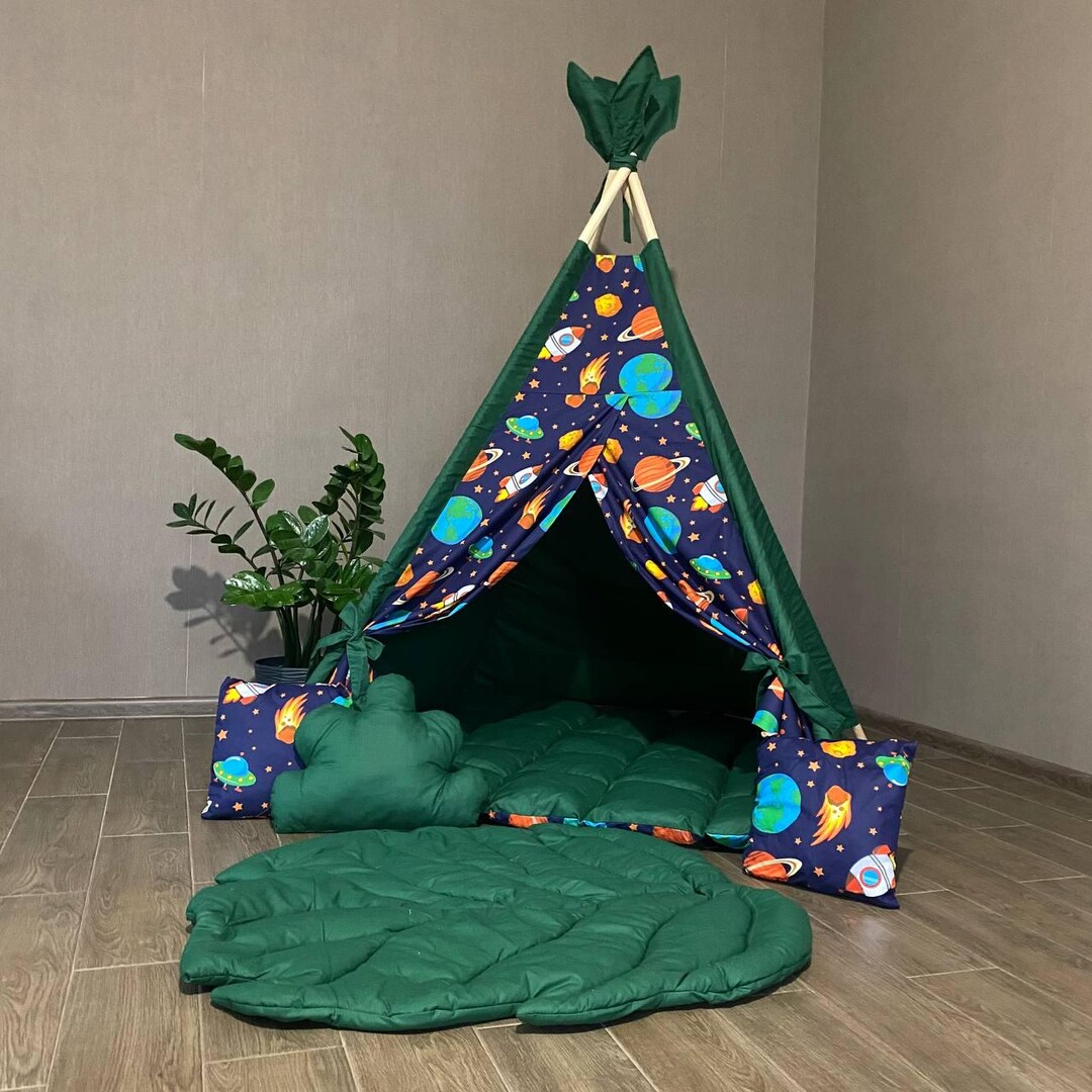 Space Teepee Tent for Kids, Play Tent, Baby Tent Teepee, Kids Teepee ...