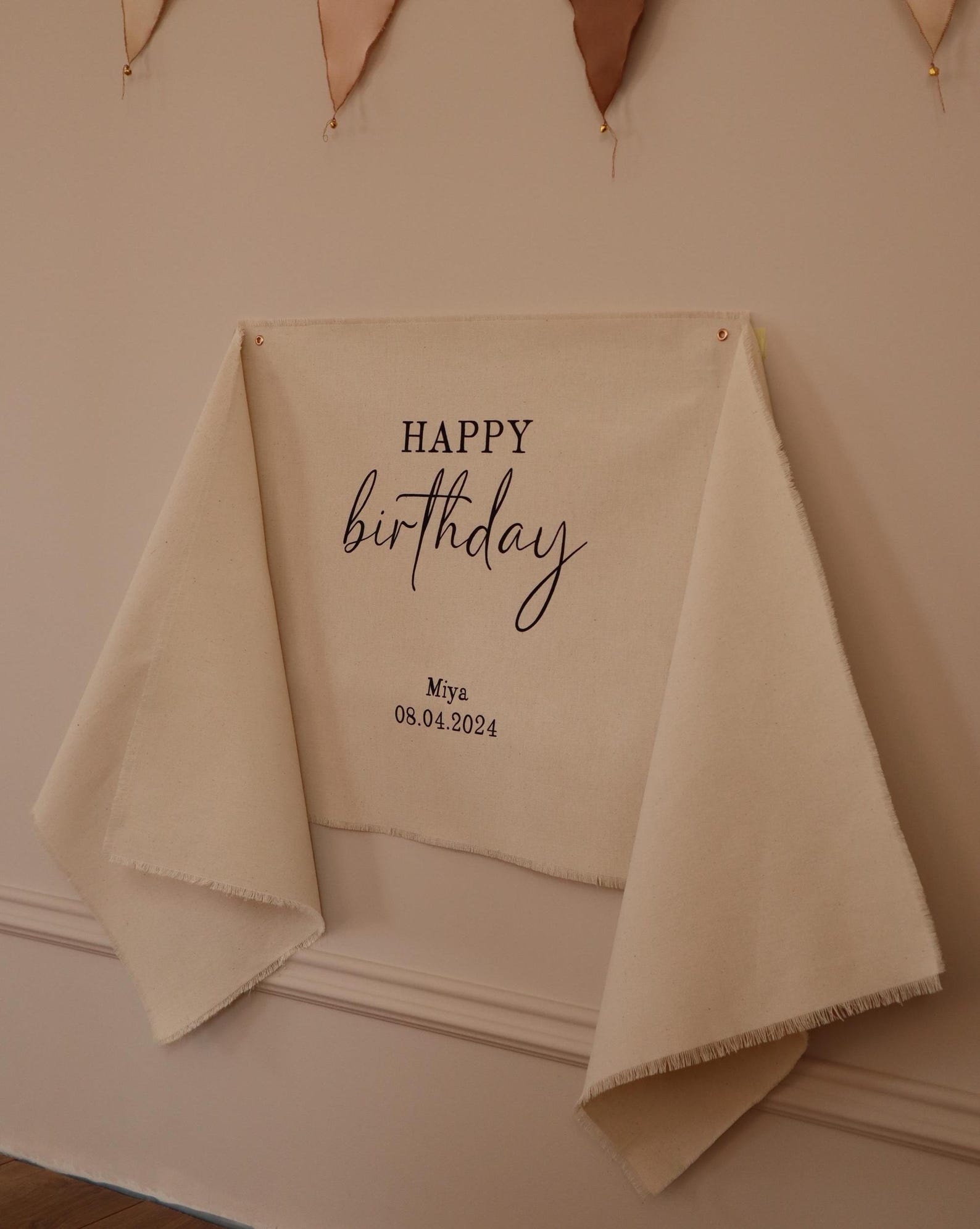 Personalized Birthday Name Flag, Birthday Banner, Custom Birthday ...