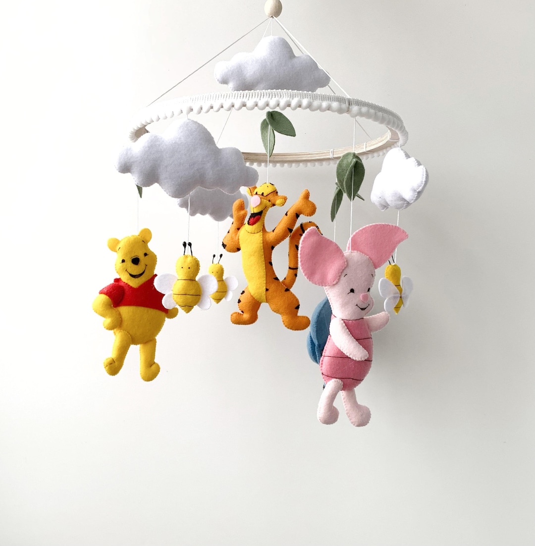 Winnie the Pooh Baby Mobile - Handmade Felt Nursery Mobile With Tigger ...