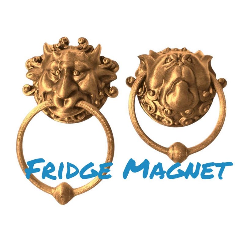 Labyrinth Door Knockers, Fantasy Movie Fridge Magnets, Goblin King ...