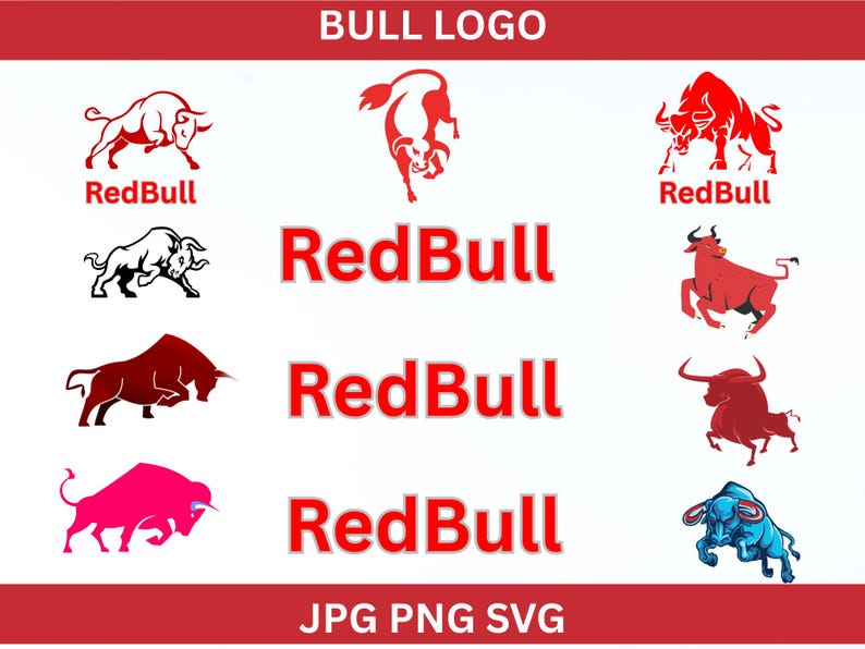 Bull SVG Bundle, Bull Clipart Bundle, Bull Cut File, Bull Cricut, Bull ...
