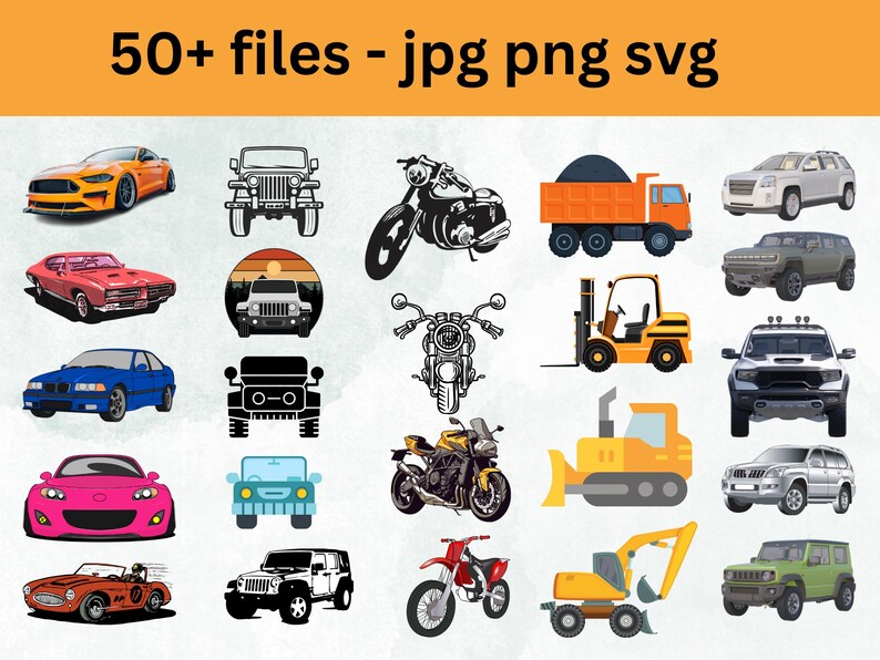 Cars, Cars PNG, Cars Clipart Bundle, Planes PNG, Cars Sublimation ...