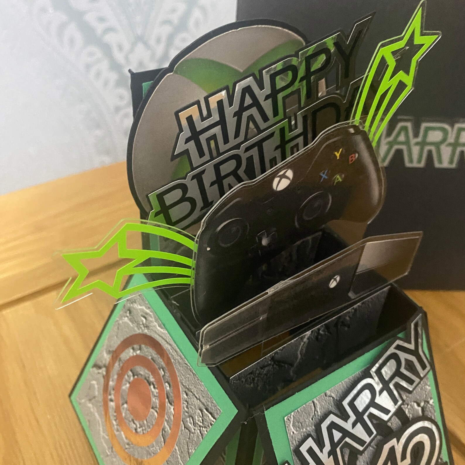 UNIQUE Handmade XBOX Themed Birthday Box Card.xbox1 Xboxlive - Etsy