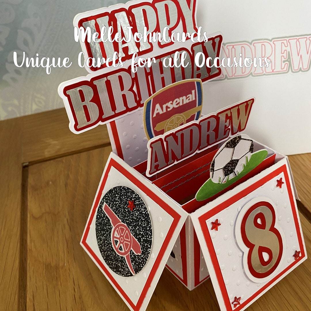 UNIQUE PERSONALISED 3d FOOTBALL Card Any Team is Possible - Etsy UK