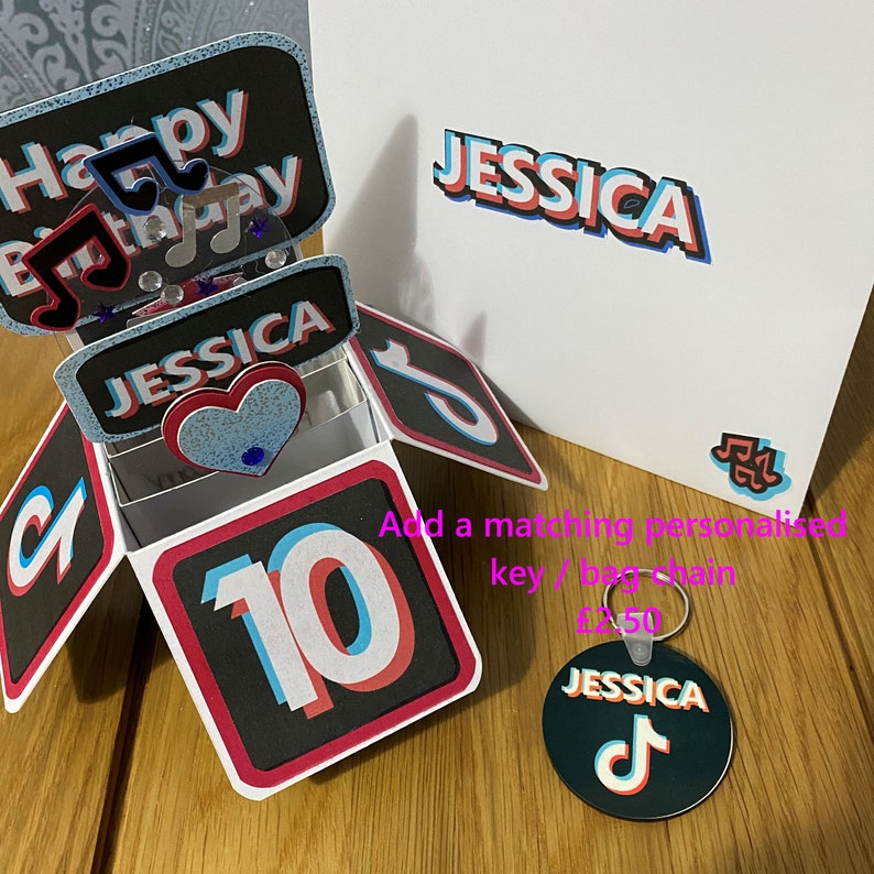 UNIQUE Personalised TIK TOK Themed Birthday Box Card No | Etsy