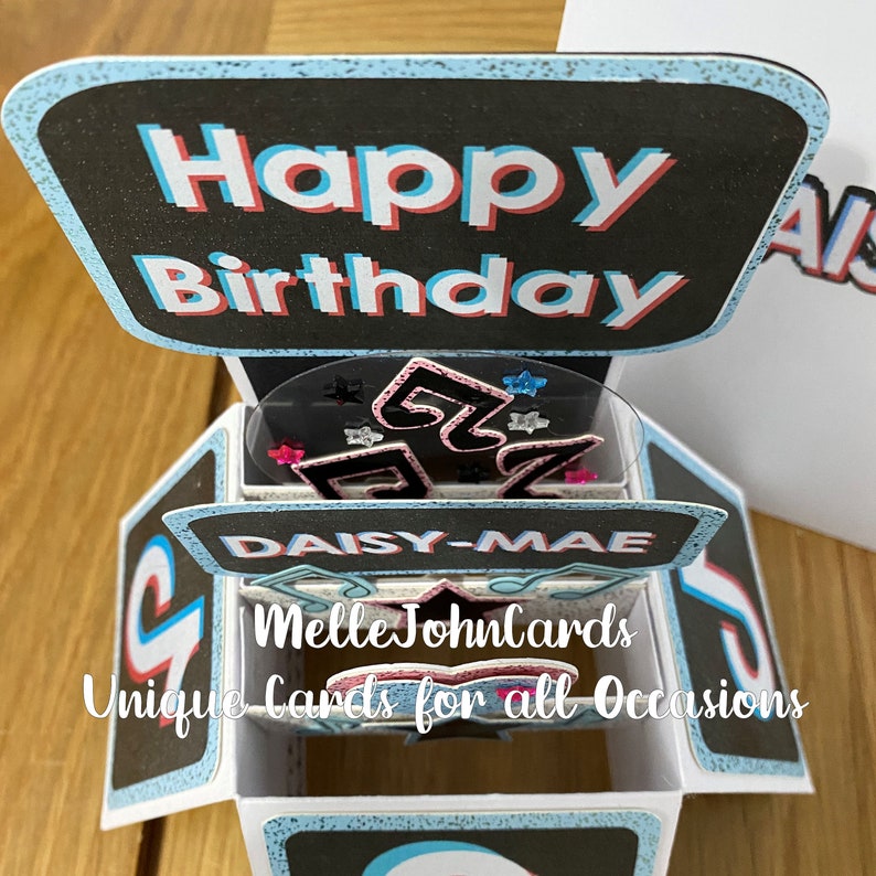 UNIQUE Personalised TIK TOK Themed Birthday Box Card No - Etsy