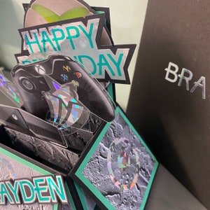 UNIQUE Handmade XBOX Themed Birthday Box Card.xbox1 Xboxlive Gamer ...