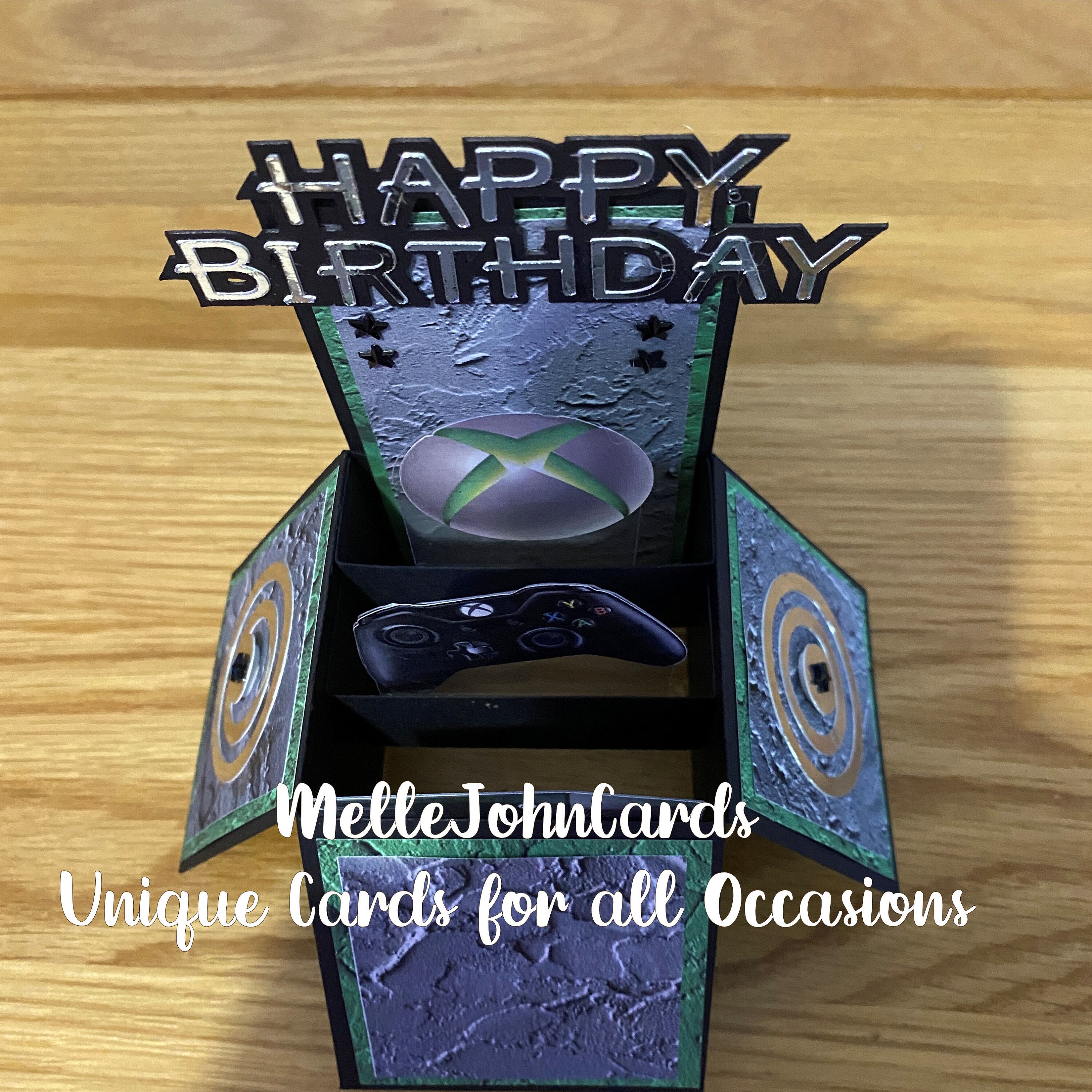 UNIQUE Handmade XBOX themed birthday box card.xbox1 xboxlive | Etsy
