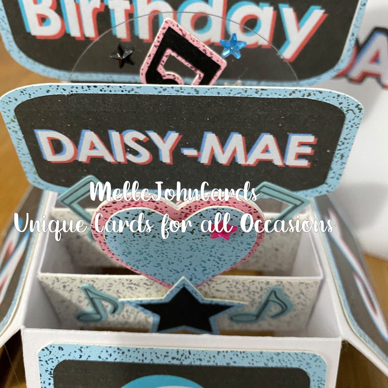 UNIQUE Personalised TIK TOK Themed Birthday Box Card No - Etsy