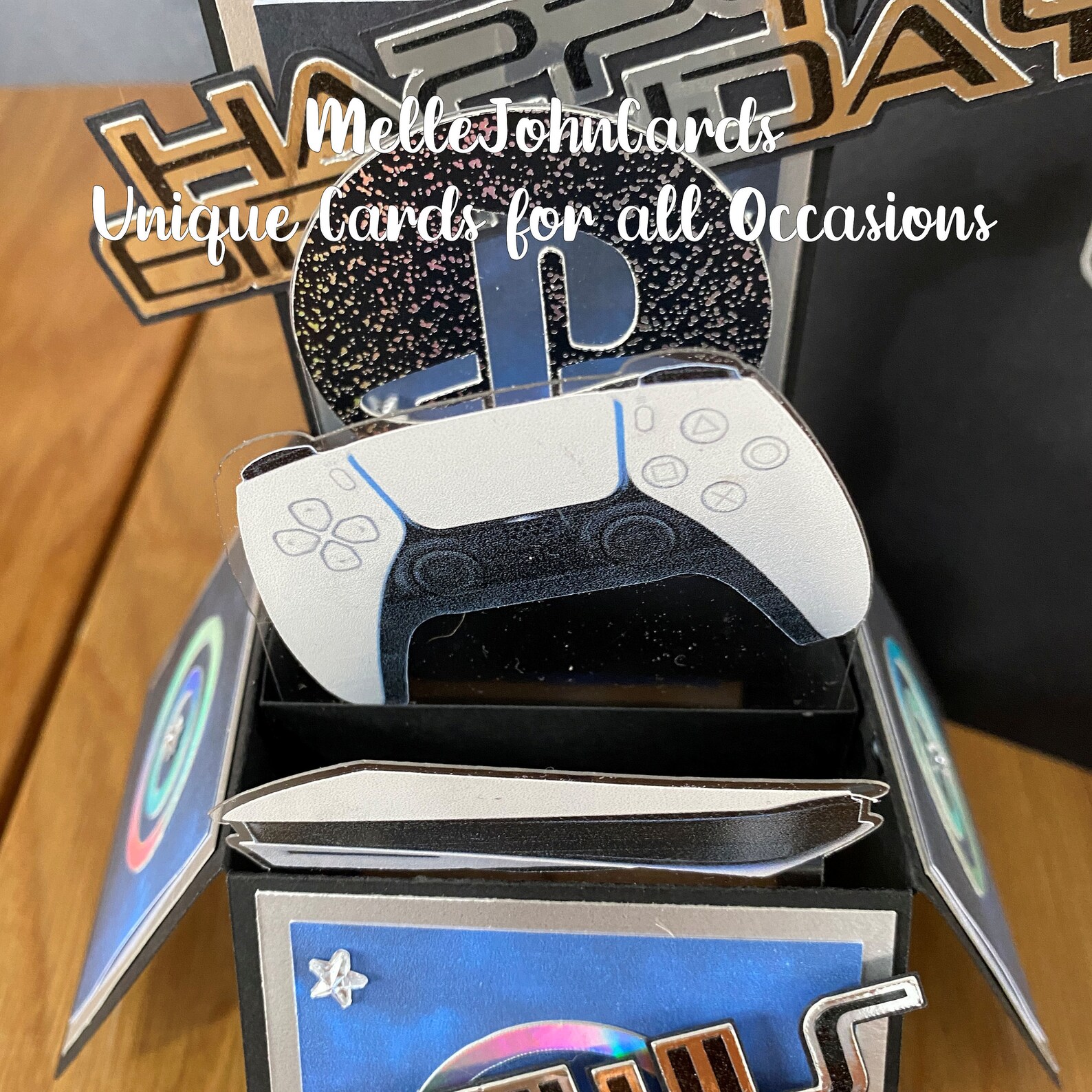UNIQUE Handmade PS5 PLAYSTATION themed birthday box card. PS | Etsy