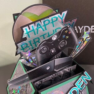 UNIQUE Handmade XBOX Themed Birthday Box Card.xbox1 Xboxlive Gamer ...