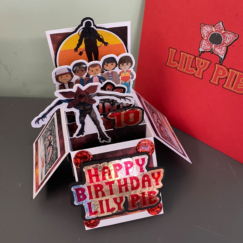Strangers Things Birthday Card - Etsy UK