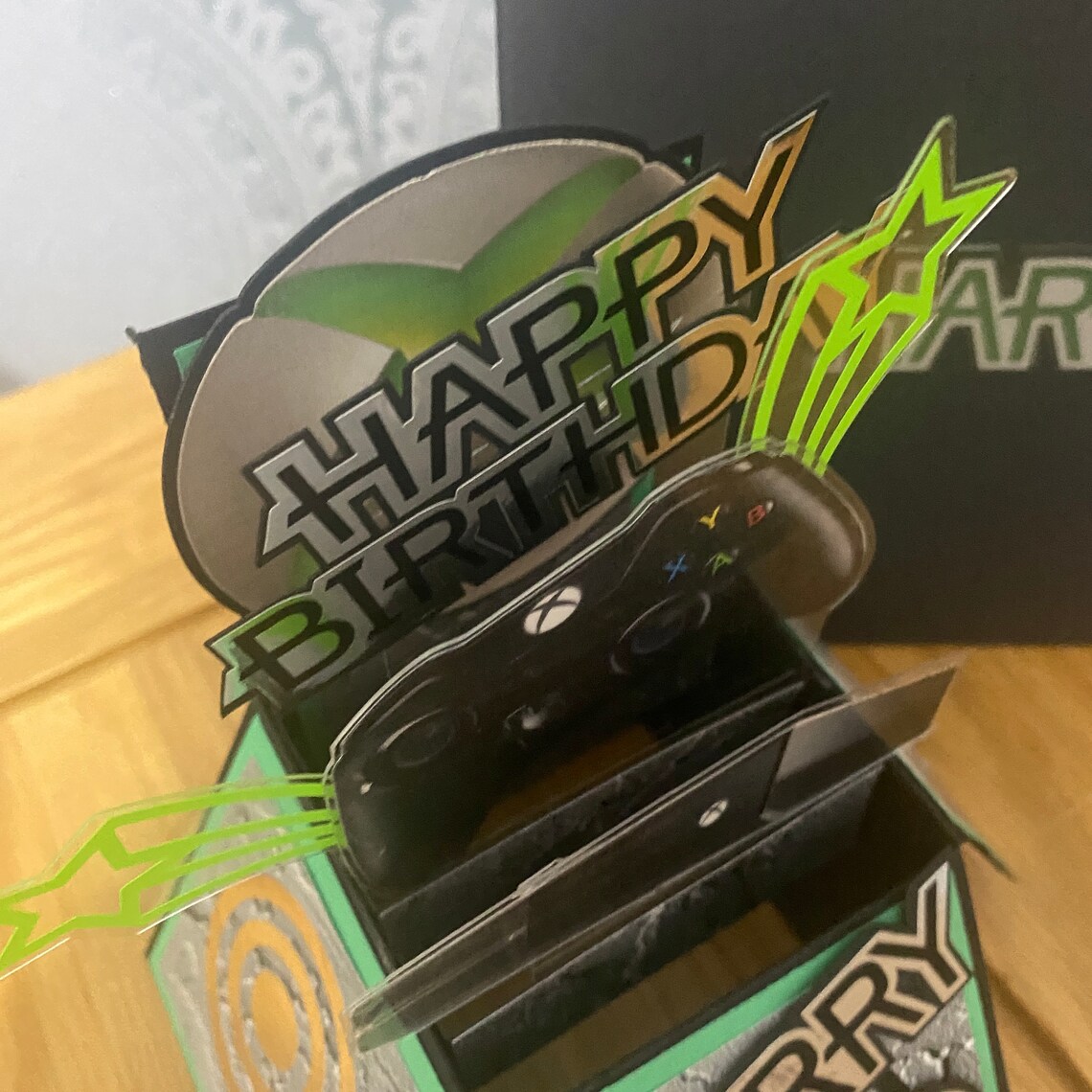 UNIQUE Handmade XBOX Themed Birthday Box Card.xbox1 Xboxlive - Etsy