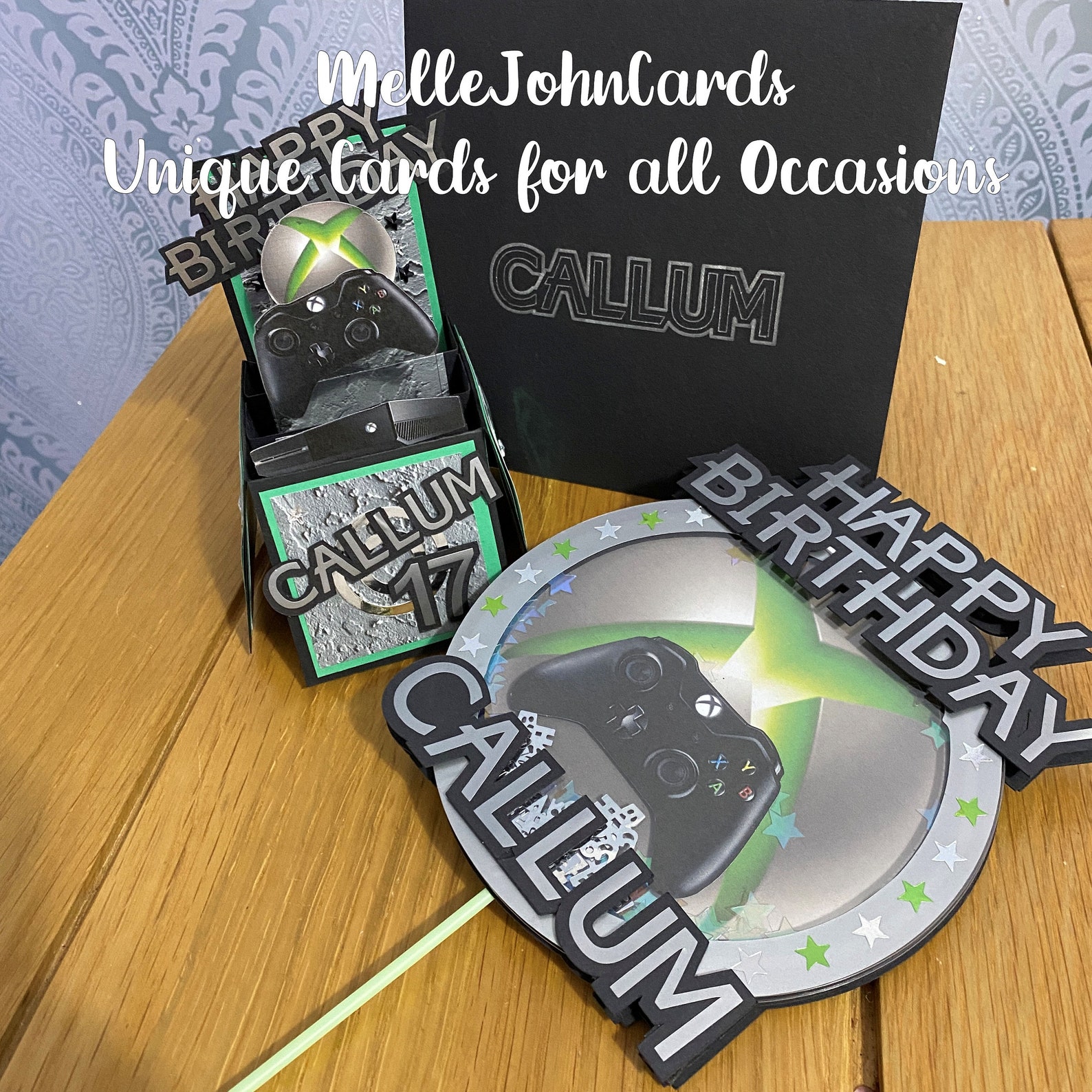 UNIQUE Handmade XBOX Themed Birthday Box Card.xbox1 Xboxlive | Etsy