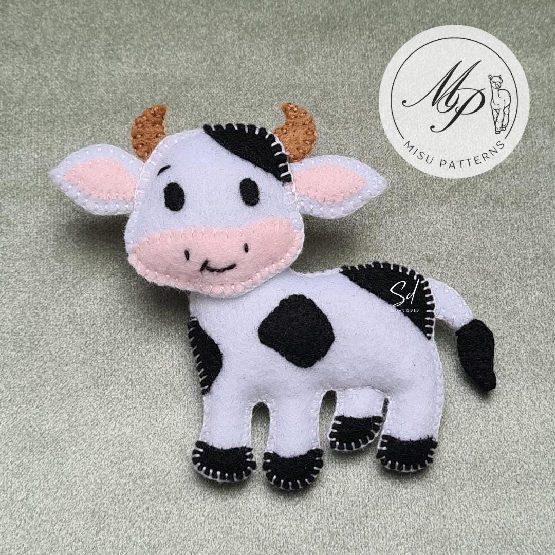 PDF Pattern: Felt Cow Digital Sewing Pattern PDF Farm Animals Toy ...