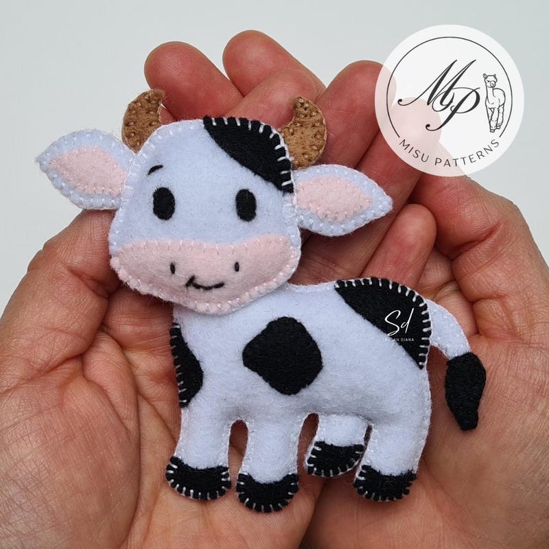 Felt Cow Pattern - Etsy