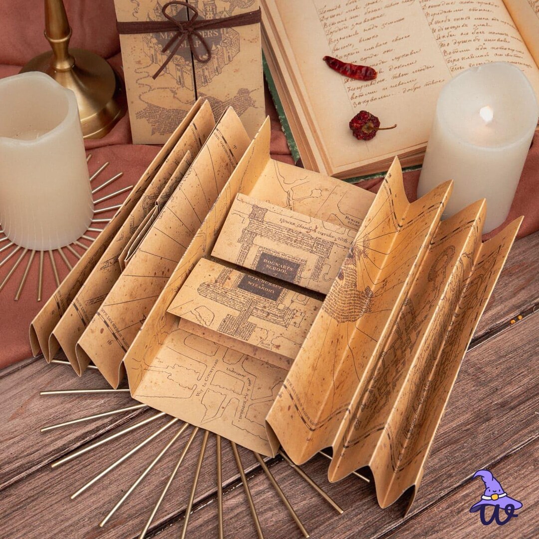 Magical Adventure Map - Fantasy Map of the Wizardry World, Perfect for ...