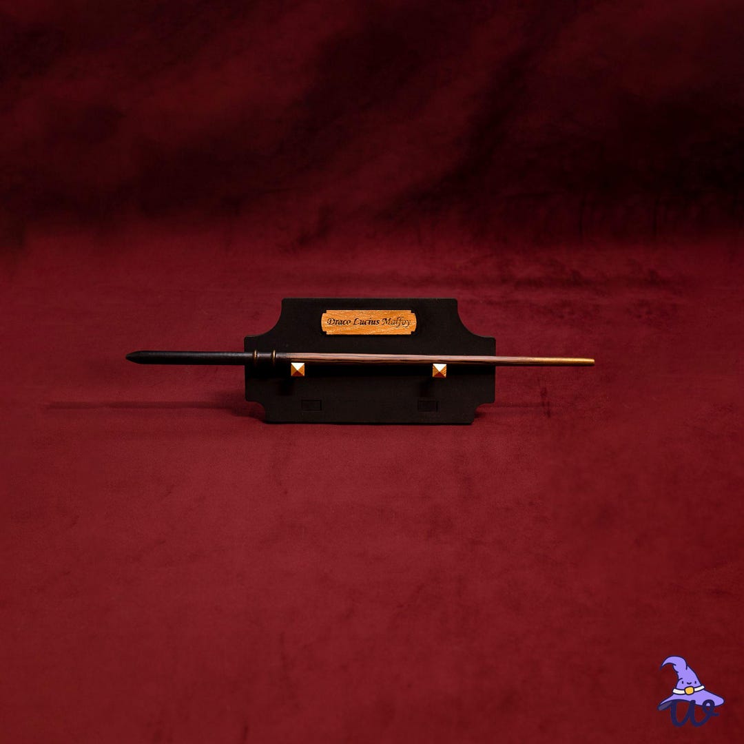 Wand Stand With Custom Engraving Personalized Wooden Wizard Wand Holder ...